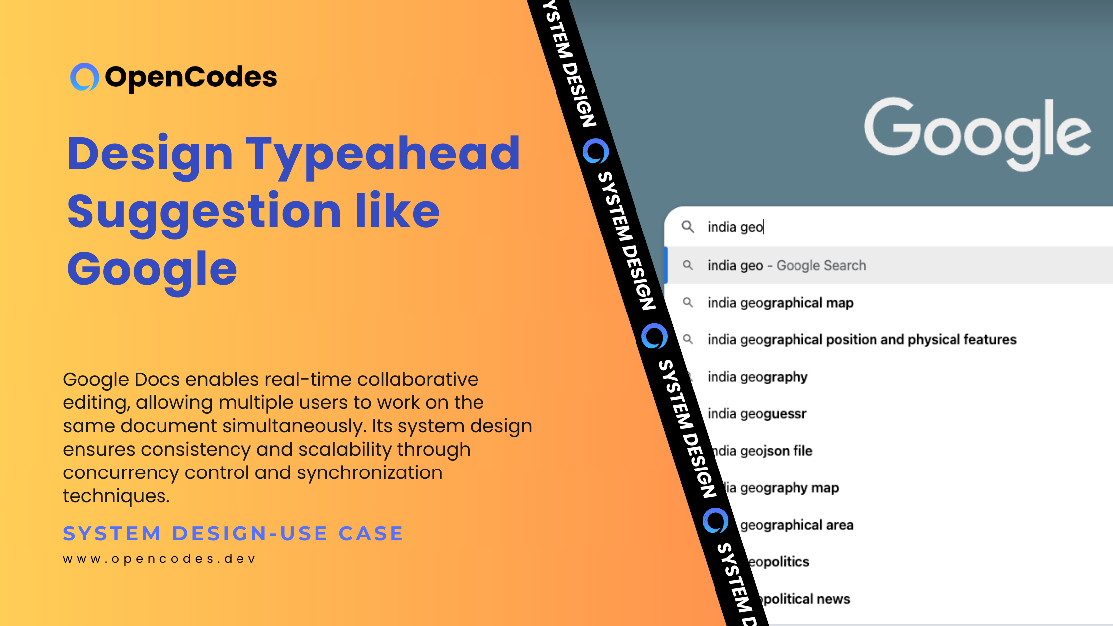 Design Typeahead Suggestion - OpenCodes
